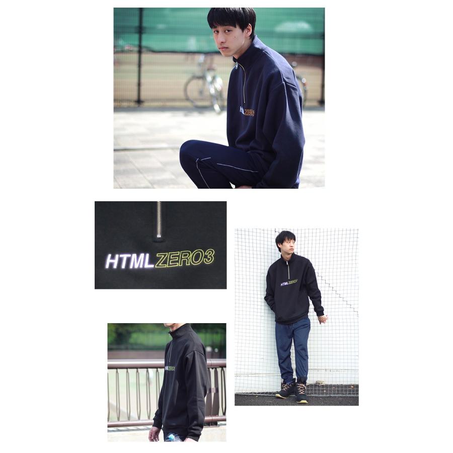 HTML03 エイチティエムエル ゼロスリー トレーナー HTML ZERO3 メンズ クラシカル ハーフ ジップ スウェット(Classical Half Zip Sweat HTML ...