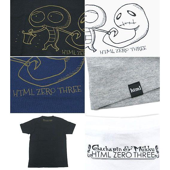 HTML03 エイチティエムエル ゼロスリー HTML ZERO3×ゴースト ガチャピン ホロウ Tシャツ 半袖 コラボ(html×Ghost Gachapin Collaboration ...