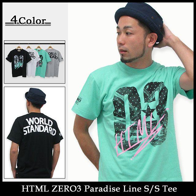 HTML03 エイチティエムエル ゼロスリー HTML ZERO3 パラダイス ライン Tシャツ 半袖(html zero3 Paradise Line S/S Tee) : ice ...