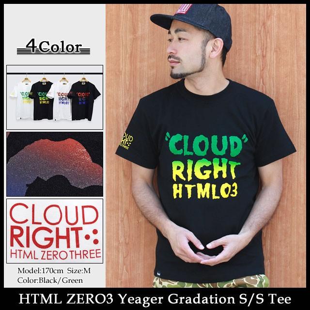 HTML03 エイチティエムエル ゼロスリー HTML ZERO3 イエーガー グラデーション Tシャツ 半袖(html zero3 Yeager Gradation S/S Tee ...