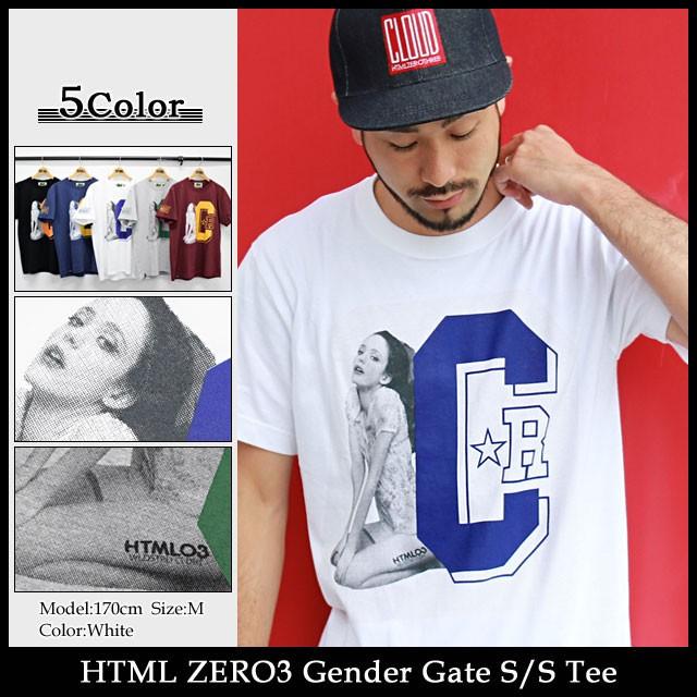 HTML03 エイチティエムエル ゼロスリー HTML ZERO3 Tシャツ 半袖 メンズ ジェンダー ゲート(html zero3 Gender Gate S/S Tee トップス ...