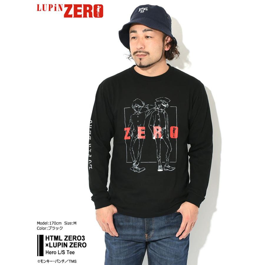 HTML03 エイチティエムエル ゼロスリー ロンT Tシャツ 長袖 HTML ZERO3 メンズ ルパン ゼロ ヒーロー コラボ(LUPIN ZERO HTML-T606) : ice ...
