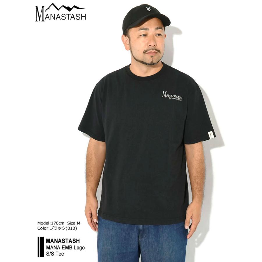 MANASTASH（マナスタッシュ） Tシャツ 半袖 メンズ MANA EMB ロゴ ( MANA EMB Logo S/S Tee T ...