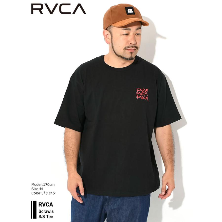 RVCA ルーカ Tシャツ 半袖 メンズ スクロールズ ( Scrawls S/S Tee ビッグシルエット オーバーサイズ カットソー BE04A-233 )[M便 1/1] : ice ...