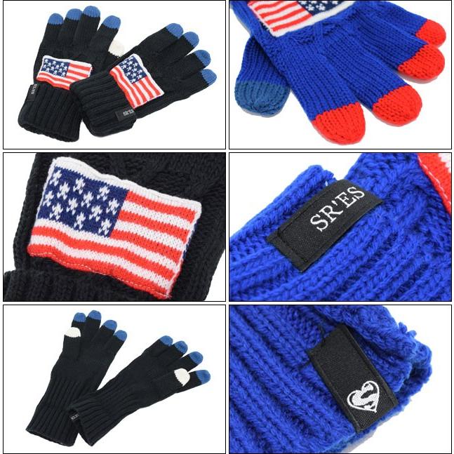 PROJECT SR'ES エスアールエス SRES 手袋 メンズ US フラッグ グローブ(SRS Flag Glove 手ぶくろ ...