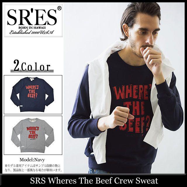 エスアールエス SRES ウェアーズ ザ ビーフ クルー スウェット(SRS Wheres The Beef Crew Sweat ...