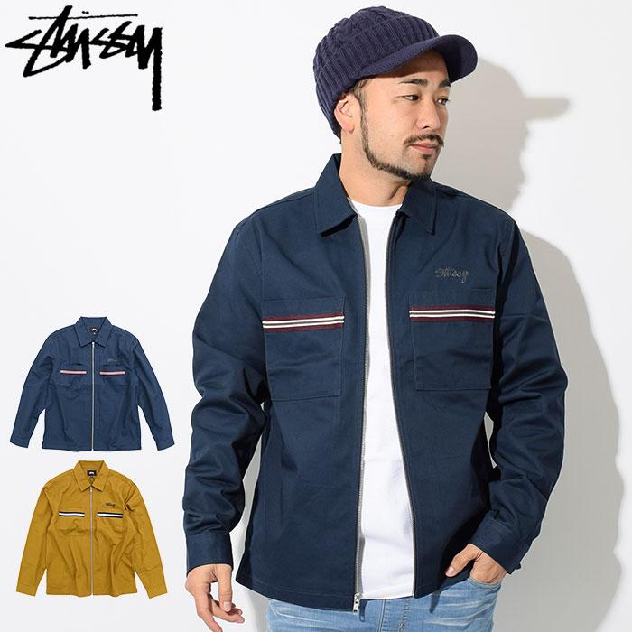 STUSSY ステューシー シャツ 長袖 メンズ Full Zip Work STUSSY ステューシー シャツ 長袖 メンズ Full Zip Work