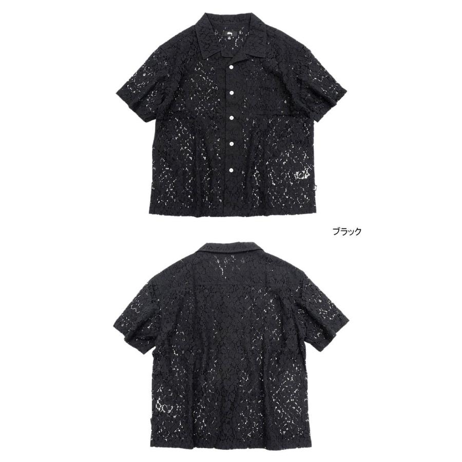 STUSSY ステューシー シャツ 半袖 メンズ Floral Pattern Lace STUSSY ステューシー シャツ 半袖 メンズ Floral Pattern Lace