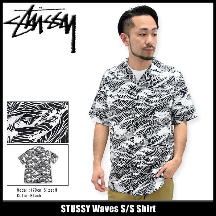 STUSSY ステューシー シャツ 半袖 メンズ Waves(stussy shirt STUSSY ステューシー シャツ 半袖 メンズ Waves(stussy shirt