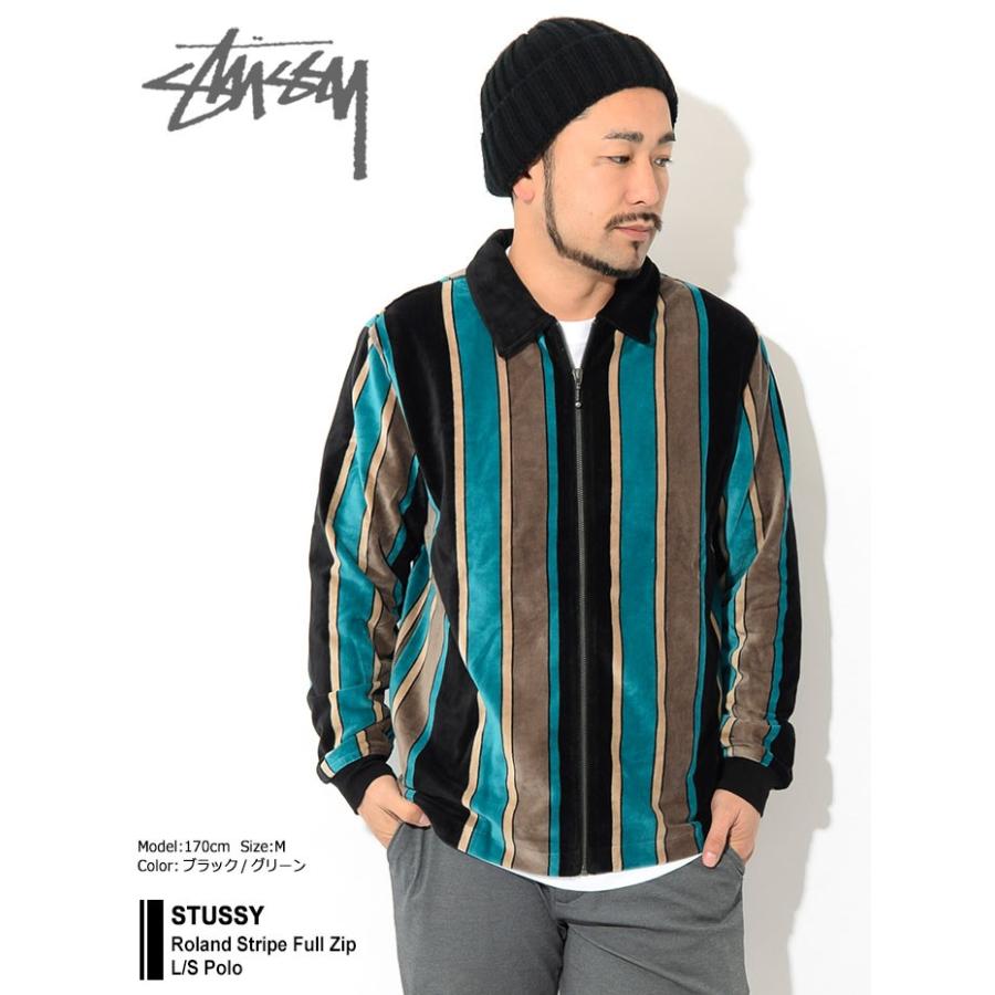 STUSSY ステューシー ポロシャツ 長袖 メンズ Roland Stripe STUSSY ステューシー ポロシャツ 長袖 メンズ Roland Stripe