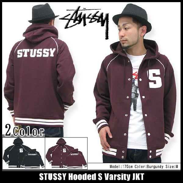 STUSSY（ステューシー） STUSSY Hooded S Varsity ジャケット(stussy JKT JACKET JAKET ...