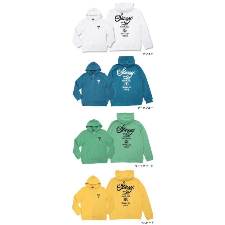 STUSSY ステューシー パーカー ジップアップ World Tour STUSSY ステューシー パーカー ジップアップ World Tour