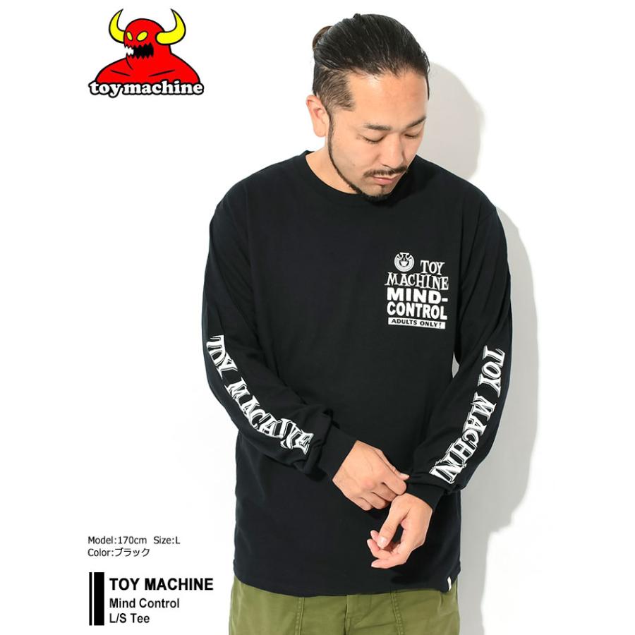 TOY MACHINE（トイマシーン） ロンT Tシャツ 長袖 メンズ マインド コントロール ( Mind Control L/S Tee ...
