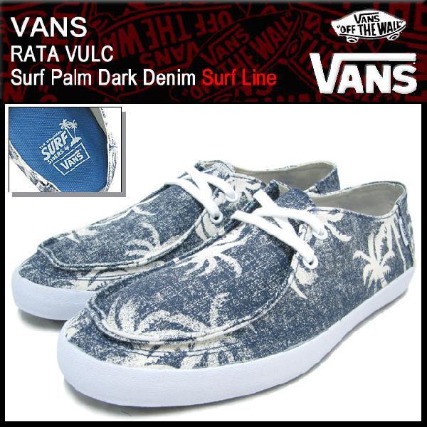 VANS バンズ スニーカー ラタ バルク サーフパーム Dark Denim サーフライン(vans VN-0UCT8UD RATA ...