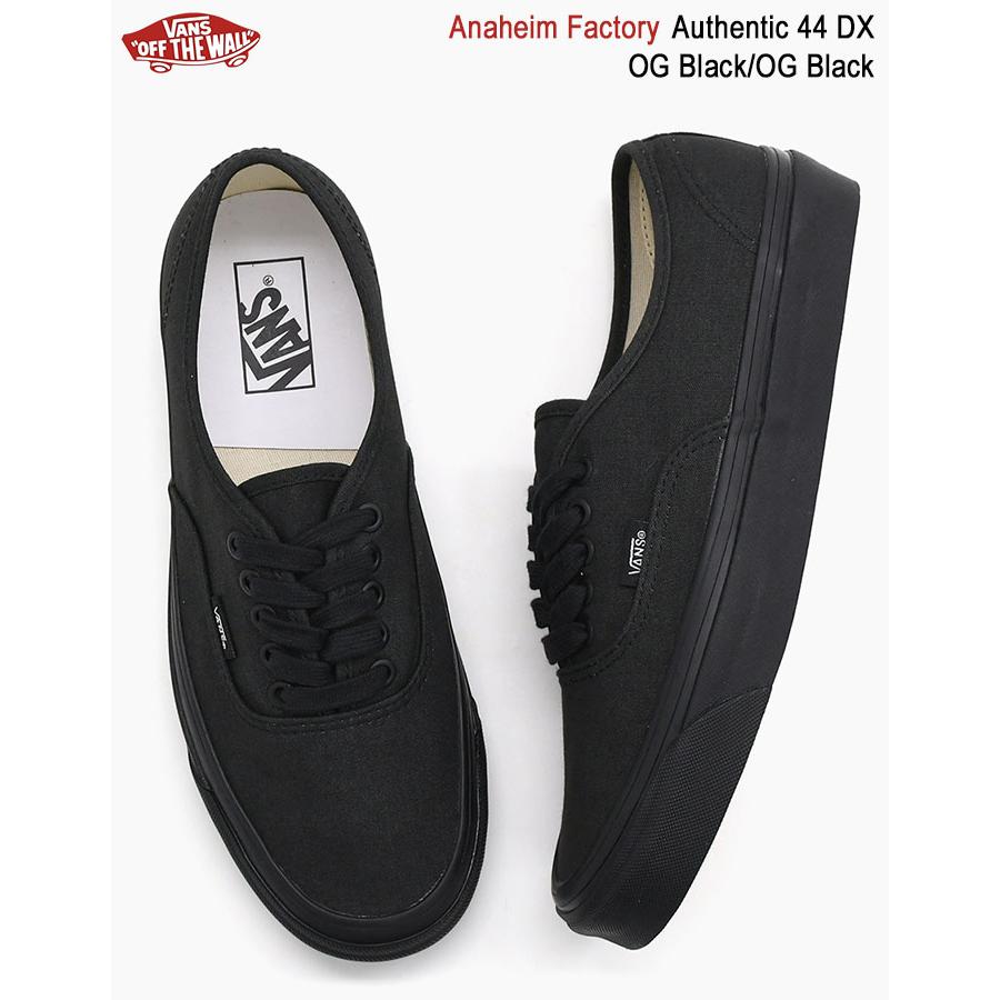 VANS バンズ スニーカー メンズ 男性用 オーセンティック 44 DX OG Black/OG Black アナハイム ファクトリー(VN0A38ENSTZ Authentic ...