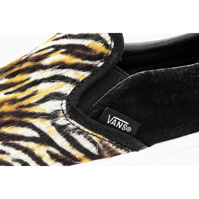 VANS バンズ スニーカー メンズ 男性用 クラシック スリッポン Black/Tiger ソフト スエード ( VN0A5JMHB0I ...
