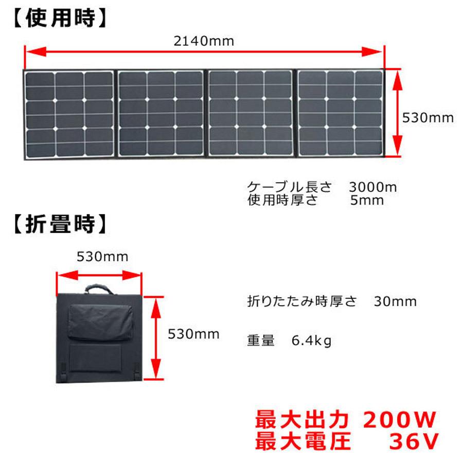 ポータブル電源 ボルトマジック メガ 折りたたみソーラーパネル PB3000専用 アクセサリー ソーラー充電器 Volt magic ボルトマジック SP200W :sp200w:壱番館 ...