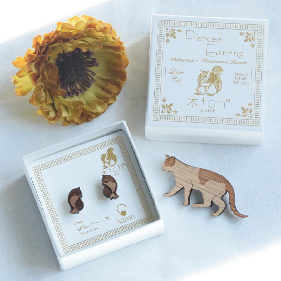 郵パケット 木製 ブローチ ネコ 猫 日本製 コサージュ シンプル おしゃれ Cotch Brooch cat neko 木tch コッチ : いちごジュエリー - 通販 - Yahoo!ショッピング