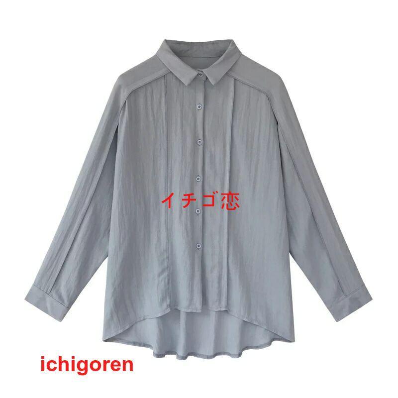 ブラウス シャツブラウス レディース 長袖 シャツ トップス ワイシャツ バック長め Yシャツ カッターシャツ ゆったり 通勤 代引不可 : イチゴ恋 - 通販 - Yahoo!ショッピング