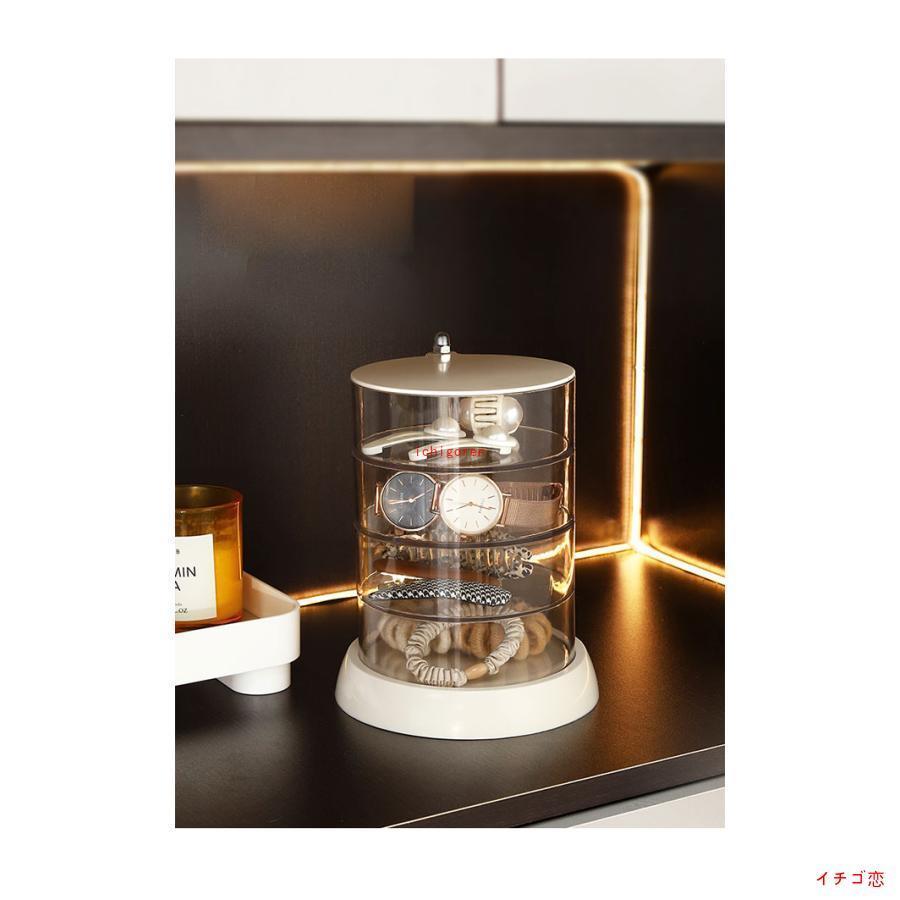 アクセサリーケース 透明 回転式 3段 4段 透明ケース 5段 収納 ケース クリア ヘアアクセ収納 小物入れ 雑貨 卓上 アクセサリー収納 : イチゴ恋 - 通販 - Yahoo!ショッピング