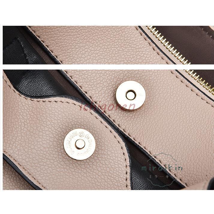 トートバッグ レディースショルダーバッグ バイカラー 3way 斜めがけバッグ 大容量 ハンドバッグ 大人女子 PUレザーかばん オフィスカジュアル 肩掛けかばん : イチゴ恋 - 通販 ...