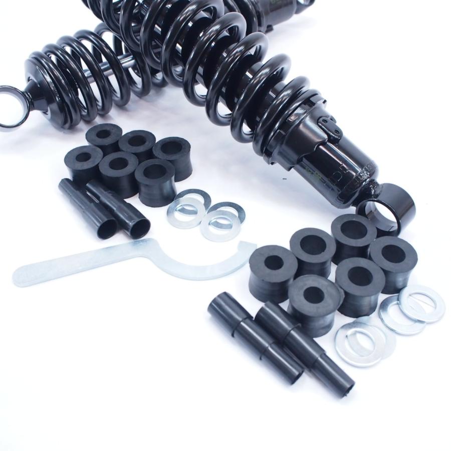 リアサスペンション285mm左右リアサスMDI SR400 GB250クラブマンCB400SSグラストラッカーST250ボルティYB125SPレブルSRV250 : 540726378 : 壱 ...