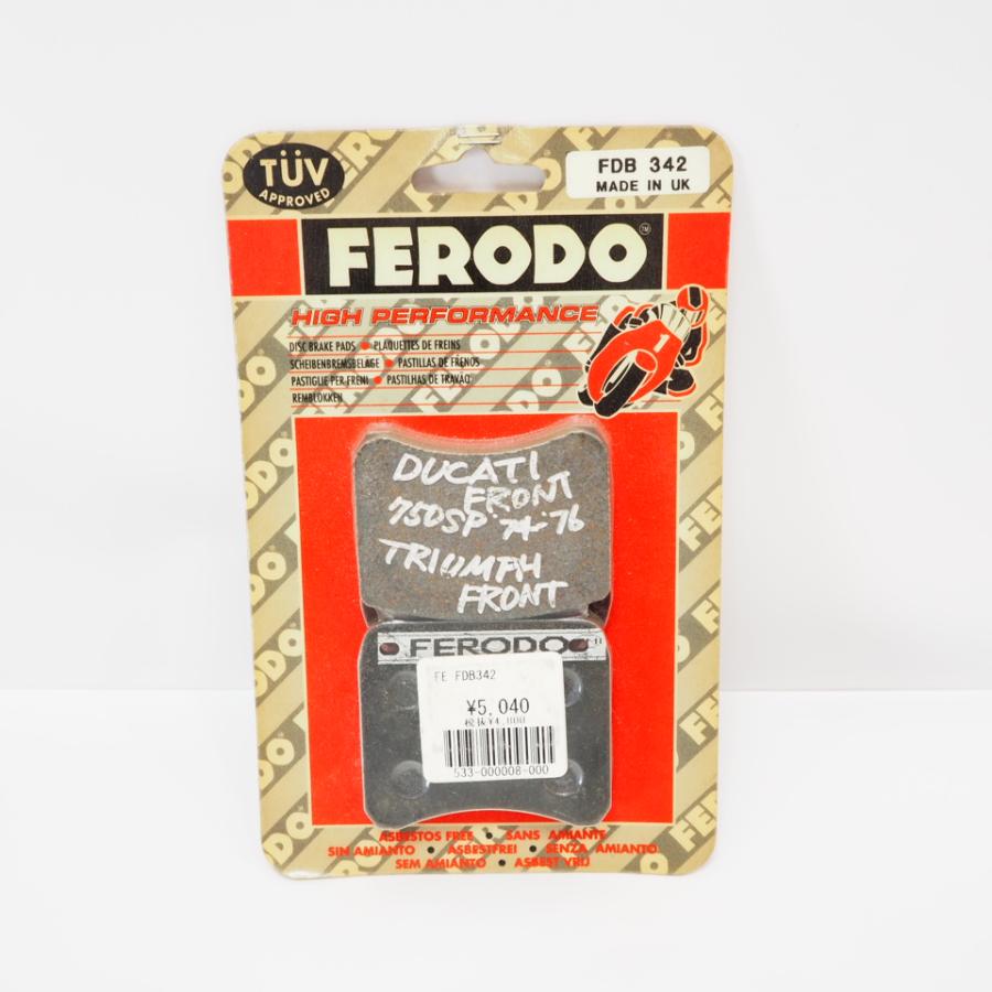 未使用品 FERODO フェロード FDB342 ブレーキパッド ドゥカティ750 スポルト ボンネビル T400VE 750TWIN タイガー750TR7V : 壱濱部品ショッピング店 ...
