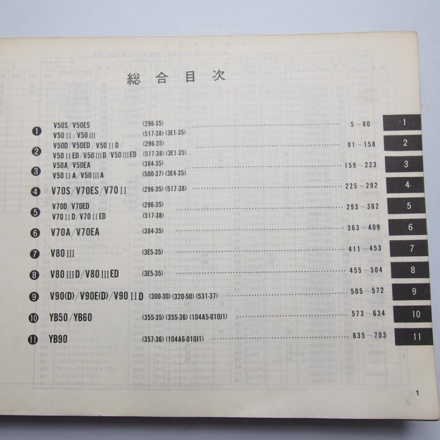ネコポス送料無料1982年ヤマハ二輪総合パーツカタログ4メイト/ビジネス90cc以下V50/V70/V80/V90/YB50/YB60/YB90 : 720122308 : 壱濱部品 ...