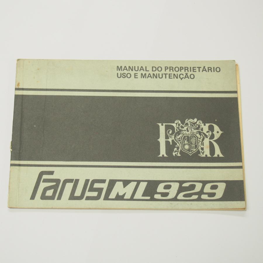 FarusファルスML929オーナーズマニュアル/イタリア語/配線図有り : 壱濱部品ショッピング店 - 通販 - Yahoo!ショッピング