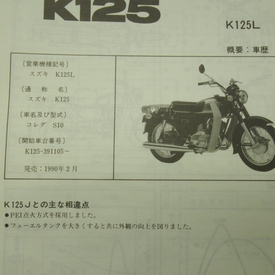 送料無料K125L追補版サービスガイドK125コレダS10/K125-391105〜配線図有 : 780220301 : 壱濱部品ショッピング店 - 通販 - Yahoo!ショッピング