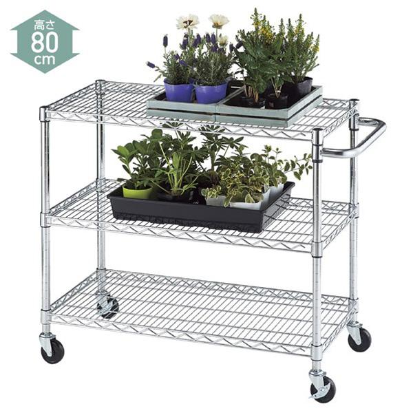 ストア・エキスプレス:ワイヤーラック ハンドル付き 3段展開タイプ W90cm 61-652-59-1(メーカー直送品) シェルフ 店舗用品 DIY : RideOne - 通販 ...