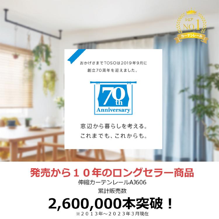 TOSO 【レビュー特典付 ふさかけ】カーテンレール ダブル 伸縮 1.1~2.0m 正面付 天井付 車式ランナー 長さ調節可 ホワイト ブラウン 木目調 送料無料 直送 : Living ...