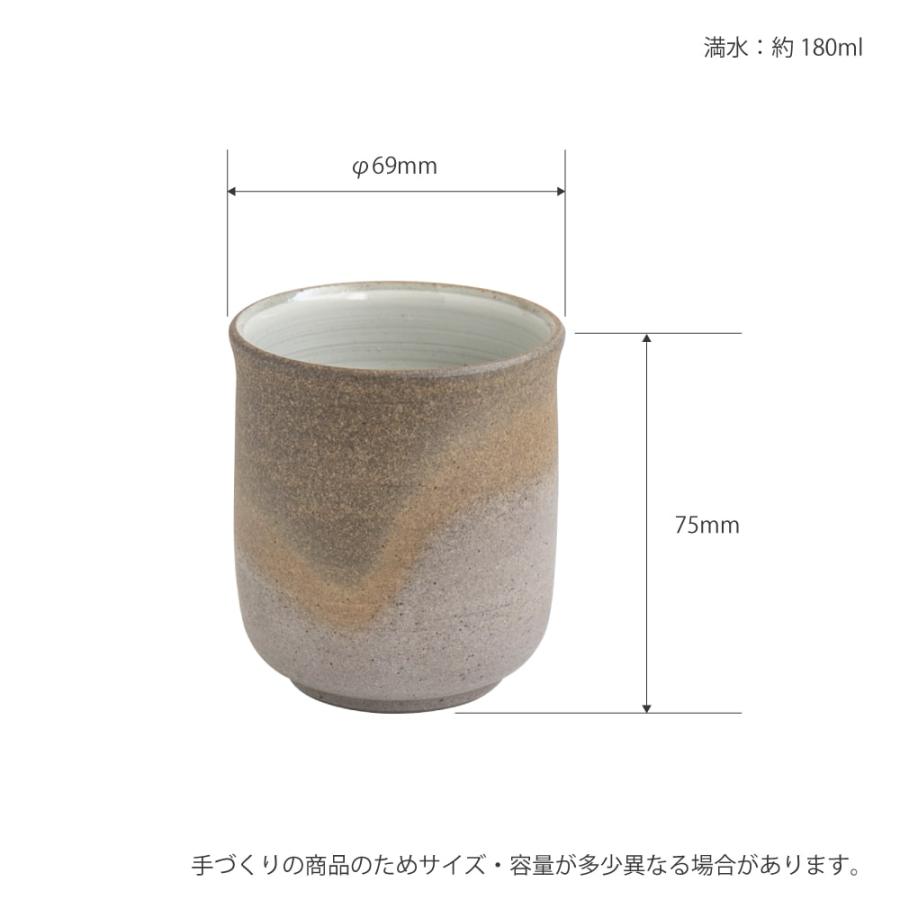 常滑焼 伝統工芸士 伊藤成二 甚秋陶苑 白土湯呑 大 手作り 常滑焼 伝統工芸士 伊藤成二 甚秋陶苑 白土湯呑 大 手作り