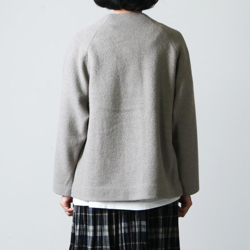 evam eva evameva (エヴァムエヴァ) press wool short coat evam eva evameva (エヴァムエヴァ) press wool short coat