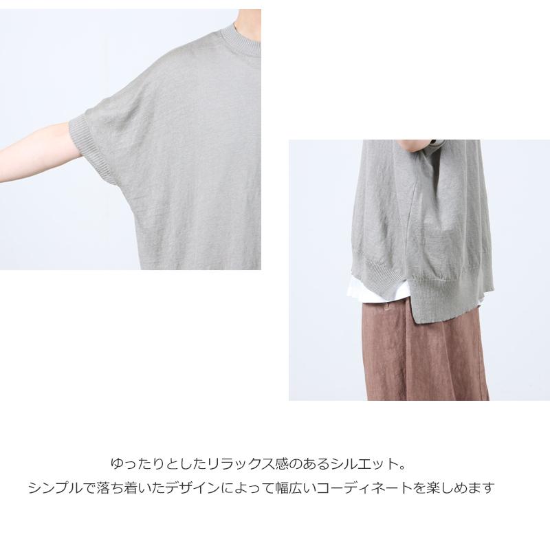evam eva evameva (エヴァムエヴァ) linen pullover / リネンプルオーバー : ICORA ヤフーショッピング店 - 通販 - Yahoo!ショッピング