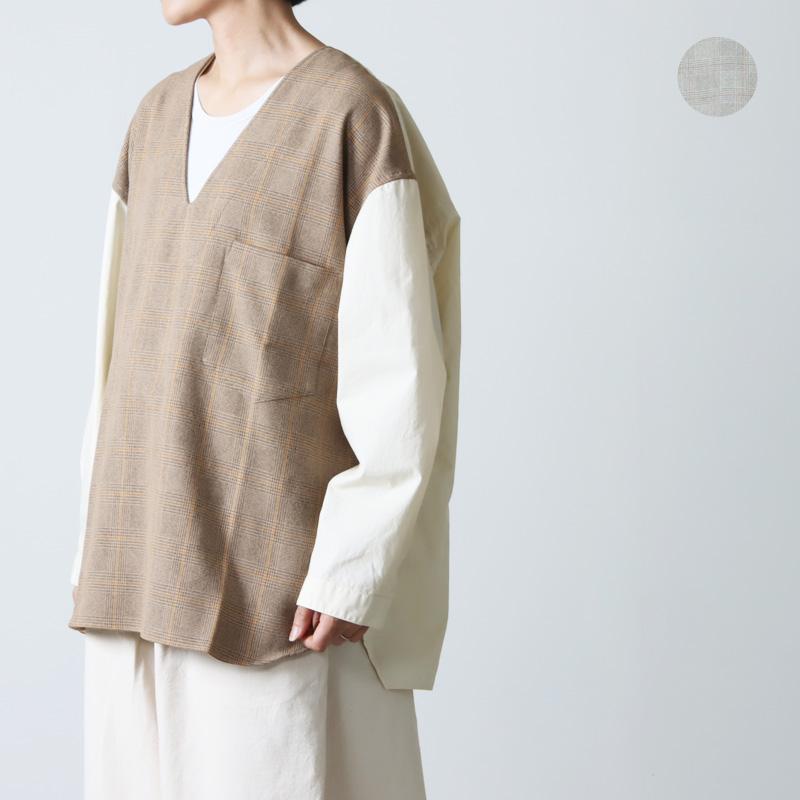 LOLO 【30% OFF】LOLO (ロロ) コンビネーション プルオーバーシャツ size:S : ICORA ヤフーショッピング店 - 通販 - Yahoo!ショッピング