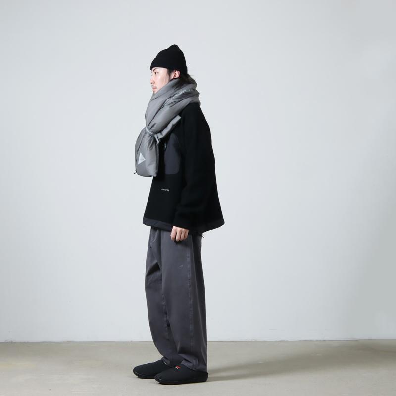 and wander (アンドワンダー) PRIMALOFT rip muffler / プリマ and wander (アンドワンダー) PRIMALOFT rip muffler / プリマ