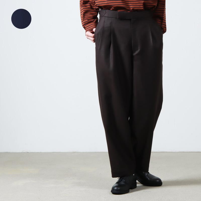 marka (マーカ) OFFICER PANTS 2TUCK WIDE / オフィサーパンツ 2タックワイド : ICORA ヤフーショッピング店 - 通販 - Yahoo!ショッピング