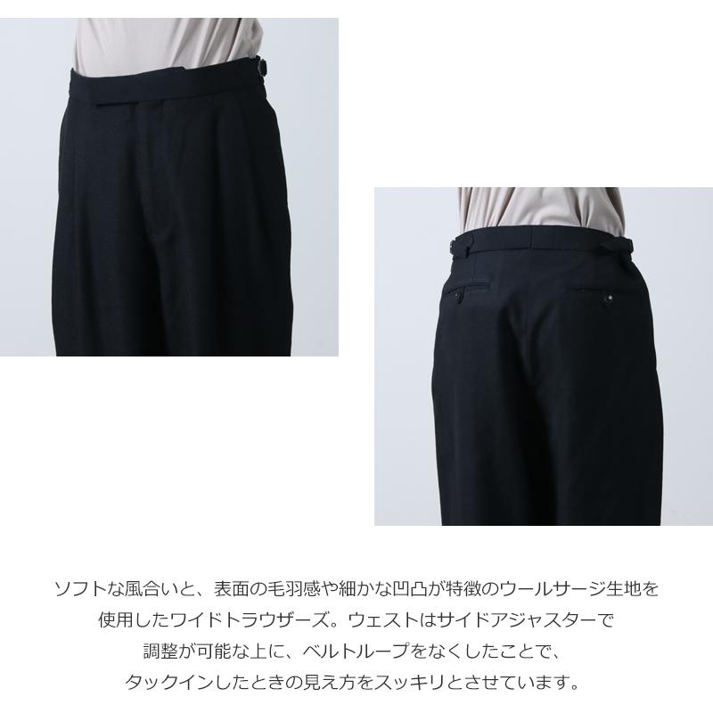 marka (マーカ) OFFICER PANTS 2TUCK WIDE / オフィサーパンツ ツータックワイド : ICORA ヤフーショッピング店 - 通販 - Yahoo!ショッピング