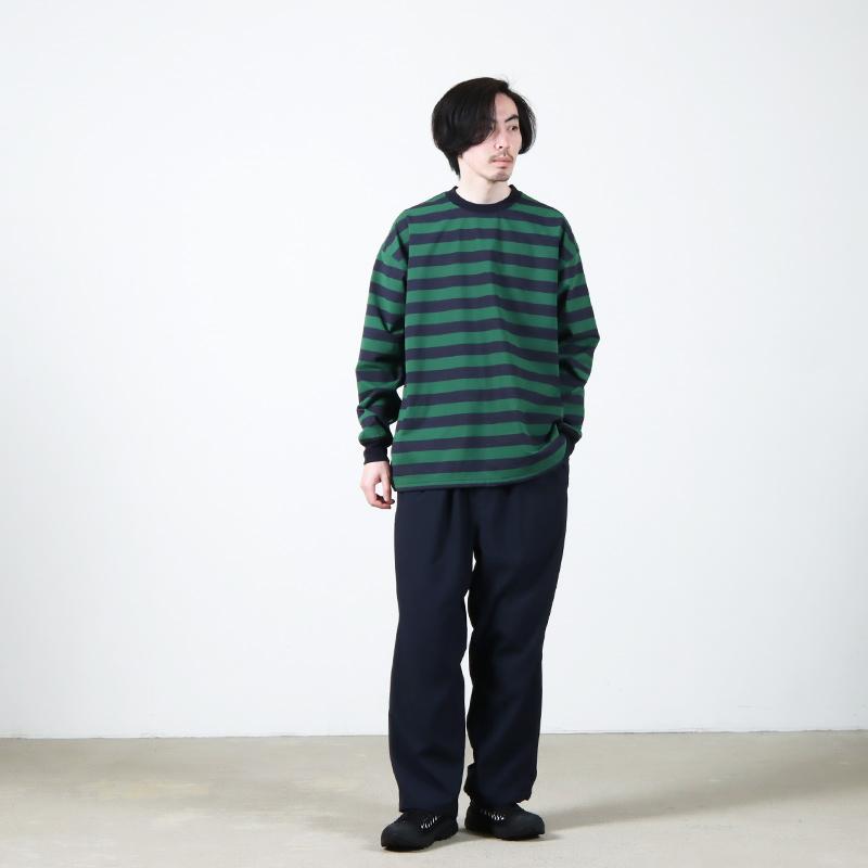 DAIWA PIER39 (ダイワピア39) TECH DRAWSTRING BORDER L/S TEE DAIWA PIER39 (ダイワピア39) TECH DRAWSTRING BORDER L/S TEE