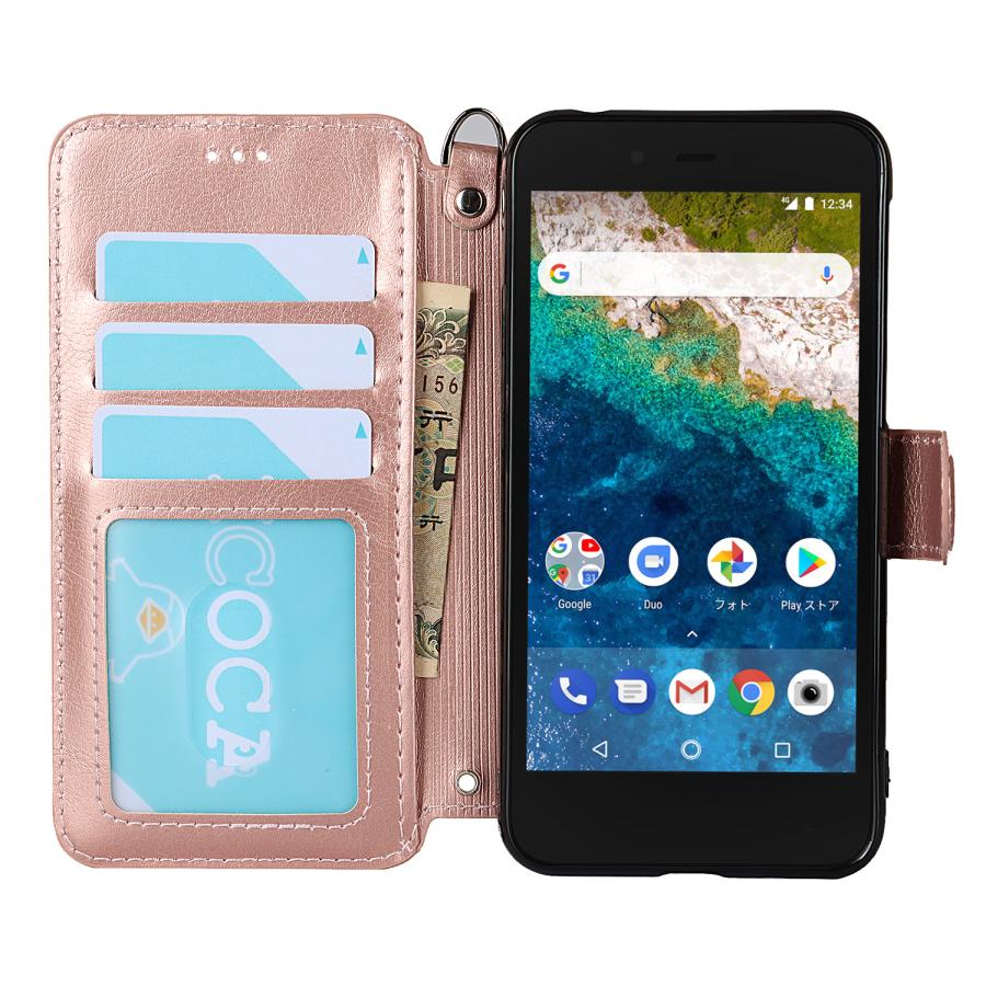 AQUOS Sense カバー シャープ SH-01K 専用 SHARP SHV40 手帳型ケース マグネット式 スタンド機能 カード収納 耐 ...