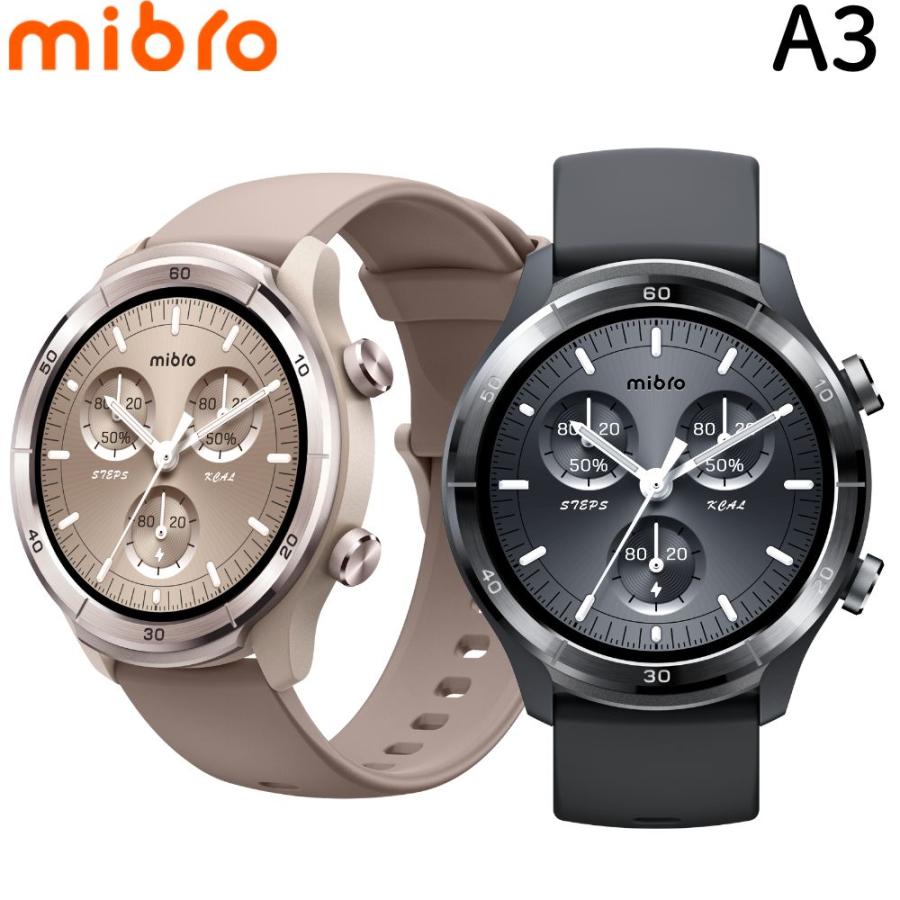 Mibro mibro ミブロ Watch A3 スマートウォッチ 通話機能 健康モニタリング 通知機能 生活防水2ATM 軽量 大画面 iPhone Android 対応 国内正規品 ...