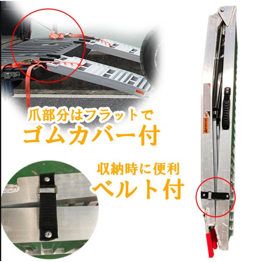 ラダーレール アルミラダーレール 折りたたみ 軽量 バイク 車 アルミブリッジ スタンド付 歩み板 Aタイプ コンパクト 脚付き RP04 : 一宮自転車ヤフーショップ - 通販 ...