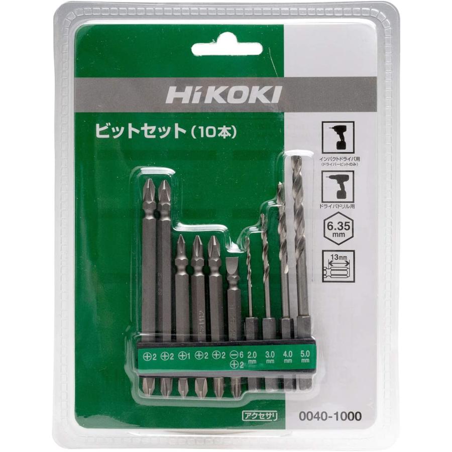 HiKOKI 0040-1000 ビットセット 10本組 インパクトドライバー、ドライバードリル用 : 家ファン! Yahoo!店 - 通販 ...