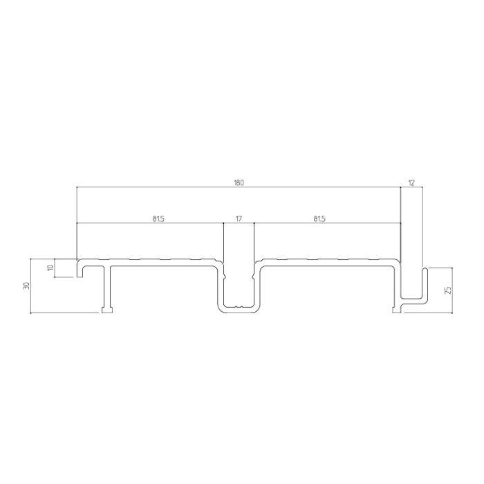 タキロンシーアイ タキロン デッキ材用 連結形180 5本入り 180×3650mm 新グレー 260794 ※直送/法人限定/代引不可/日時 ...