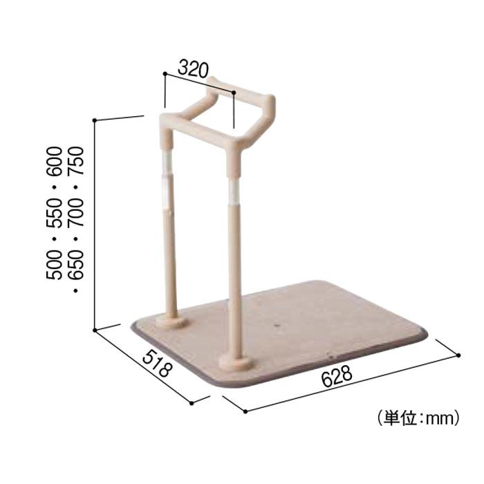 マツ六 たよレールFREE室内タイプ BZF-02 (BZF-T2 ＋ BZF-P2) 室内手すり 1台 ※直送/代引不可/沖縄・離島配送不可 : 家ファン! Yahoo!店 - 通販 ...