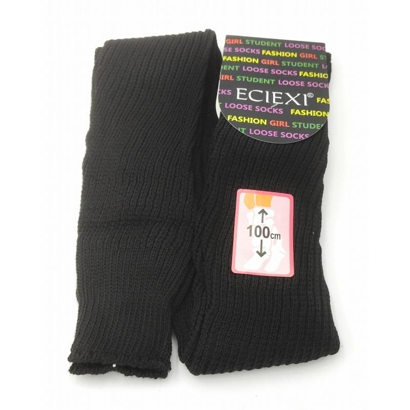0427 靴下 ルーズソックス 黒 100cm : IF0WORK - 通販 - Yahoo!ショッピング