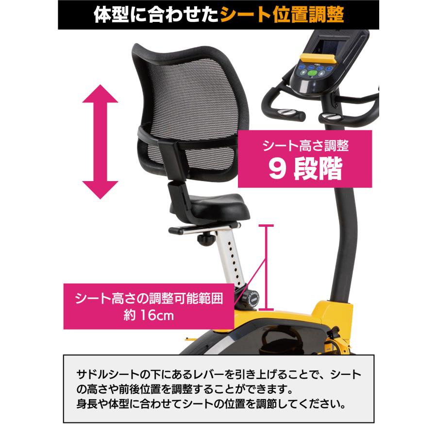 フィットネスバイク 高齢者 準業務用 背もたれ トレーニングバイク アップライトバイク RU100 エクササイズバイク ダイヤコ :ru100-p:アイフィットネスショップ - 通販 ...