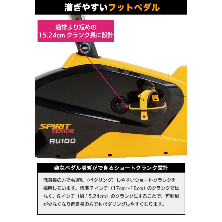 DYACO アップライトバイク フィットネスバイク 背もたれ 高齢者 トレーニングバイク 準業務用 RU100 SPIRIT SENIOR : アイフィットネスショップ - 通販 ...