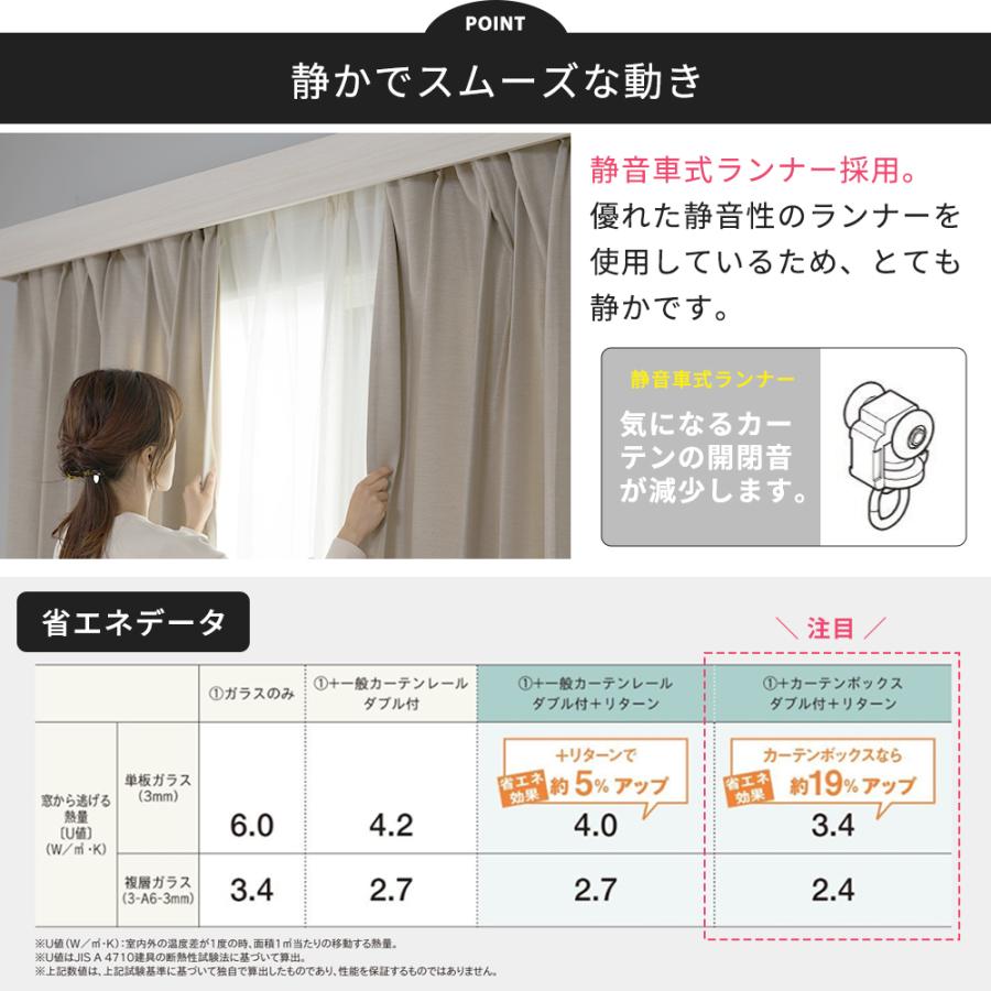 TOSO カーテンボックス カーテンレールカバー 天井付け 正面付け トーソー カバー付き カーテンレール ダブルセット 50cm〜100cm 直送品 JQ : DIY インテリア 友安製作所 ...